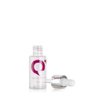 China Custom Frosted 1 OZ Mini Cosmetic Bottles Plastic Container With Aluminum Dropper for sale