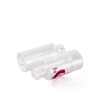 China Custom Frosted 1 OZ Mini Cosmetic Bottles Plastic Container With Aluminum Dropper for sale