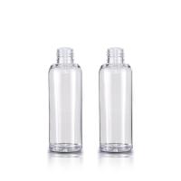 China 120ml Clear Thick Wall PET Plastic Cosmetic Bottle 24/410 Double Layer Cap for sale