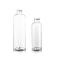 China 120ML 250ML Boston Round Empty Cosmetic Plastic Bottle With Flip Cap for sale