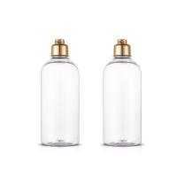 China Recyclable 10 OZ PET Boston Round Plastic Bottle 300ml with 24/410 Neck for Cosmetic Lotion for sale