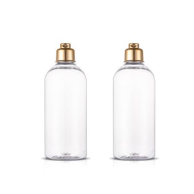 China Recyclable 10 OZ PET Boston Round Plastic Bottle 300ml with 24/410 Neck for Cosmetic Lotion for sale