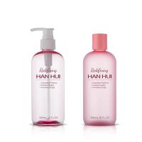 China 300ml Matte Finish PET Boston Round Bottle for Hair Gel Shampoo Custom Logo for sale