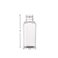 China Square Mini Size 30ml Plastic Bottle Container For Hair Care Hotel Shampoo for sale