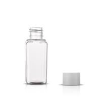 China Square Mini Size 30ml Plastic Bottle Container For Hair Care Hotel Shampoo for sale
