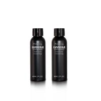 China 60ml PET Boston Round Hair Care Bottle Plastic Containers Custom Black Color 20/410 for sale