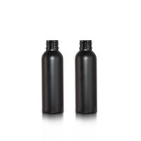 China 60ml PET Boston Round Hair Care Bottle Plastic Containers Custom Black Color 20/410 for sale