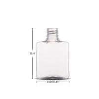 China Custom Square Travel Size 60ml Plastic Bottle For Hand Sanitizer Liquid Soap for sale
