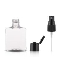 China Custom Square Travel Size 60ml Plastic Bottle For Hand Sanitizer Liquid Soap for sale