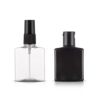 China Custom Square Travel Size 60ml Plastic Bottle For Hand Sanitizer Liquid Soap for sale