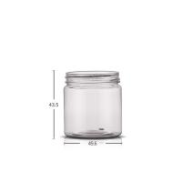 China 70ml Clear Round Wide Mouth PET Plastic Jars for Facial Cream Packaging 49.5mm for sale