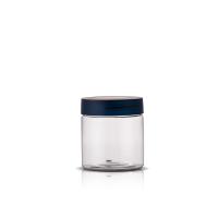 China 70ml Clear Round Wide Mouth PET Plastic Jars for Facial Cream Packaging 49.5mm for sale