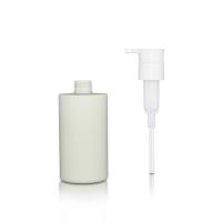 China Soft Touch Finish Plastic Lotion Bottle 300ml Round Shape With Matte Pump for sale