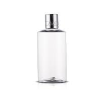 China 9 OZ Capacity Clear Plastic Lotion Bottle With Disc Cap 24/410 Neck Size for sale