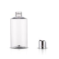 China 9 OZ Capacity Clear Plastic Lotion Bottle With Disc Cap 24/410 Neck Size for sale