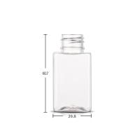 China 35ml PET Plastic Shampoo Bottle Travel Size Empty Clear Screw Cap for Hotel Hair Care for sale
