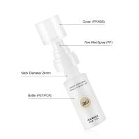 China PET Plastic Spray Bottles 30ml 60ml 100ml Fine Mist Travel Size Custom Logo for sale