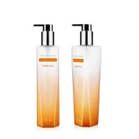 China Stable And Durable Plastic Shampoo Bottles Empty 10 OZ With Silver Collar Dispenser Pump for sale