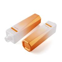 China Stable And Durable Plastic Shampoo Bottles Empty 10 OZ With Silver Collar Dispenser Pump for sale