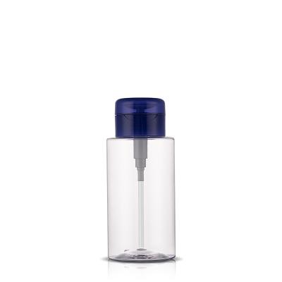 China 300ml PET Plastic Pump Bottle for Micellar Water Makeup Remover Nail Art Empty Cosmetic Container for sale