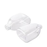 China 10 Ounce Clear Plastic Bottle With Pump For Sleek Design And Recyclable Material for sale
