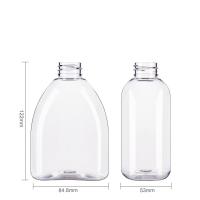 China 10 Ounce Clear Plastic Bottle With Pump For Sleek Design And Recyclable Material for sale