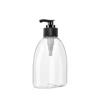 China 10 Ounce Clear Plastic Bottle With Pump For Sleek Design And Recyclable Material for sale