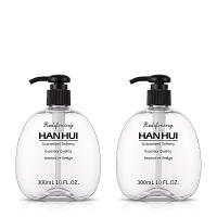 China Recycled PCR PET Transparent Soap Bottle 10 OZ 300ml Hand Soap Dispenser Pump for sale