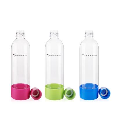 China 1000ml PET Carbonating Bottle for Soda Maker Custom Logo Silk Print Hot Stamping for sale