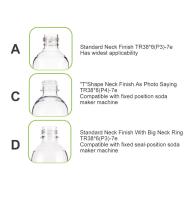 China 1000ml PET Carbonating Bottle for Soda Maker Custom Logo Silk Print Hot Stamping for sale