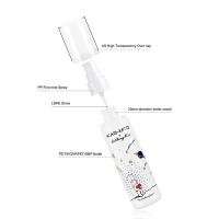 China 100ml PET Plastic Spray Bottle with Heat Transfer Printing 20/410 Neck Fine Mist Sprayer for sale