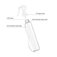 China 220ML 30ML Plastic Spray Bottles Custom Mold Transparent PCR PET Spray Bottle for sale