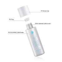 China 4 OZ RPET PET Cosmetic Plastic Bottles With PP Screw Cap Custom Silver Color for sale