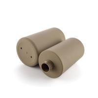 China Brown PET Plastic Shampoo Bottle with Dispenser Pump 100ml 450ml 750ml for sale