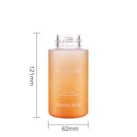 China 250ml Orange Painting Finished Plastic Foam Bottle With White Foam Pump for sale