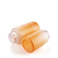 China 250ml Orange Painting Finished Plastic Foam Bottle With White Foam Pump for sale