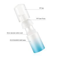 China 30ml PET Foam Pump Bottle 1oz Clear Plastic Dispenser for Hand Soap Travel for sale