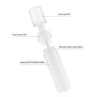 China 75ml 2.5oz PET Plastic Foam Pump Bottle for Face Wash Lotion Skincare Travel for sale