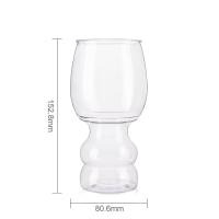 China 400 ml Transparent Plastic Cup with an Elegant Design and Unique Shape for Cold Beverages for sale