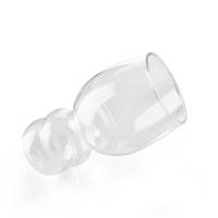 China 400 ml Transparent Plastic Cup with an Elegant Design and Unique Shape for Cold Beverages for sale