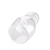 China 400 ml Transparent Plastic Cup with an Elegant Design and Unique Shape for Cold Beverages for sale