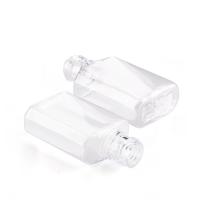 China 20ML Square Clear Bottle With Purple Flip Cap For  Handwashing Fluid for sale