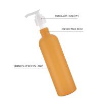 China 200ML 6.6OZ  Soft Touch Squeeze Bottle With Pump Dispenser For HDPE Shampoo for sale