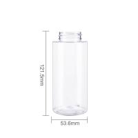 China 200ml PET Food Grade Empty Honey Jars Plastic Bottles with Yellow Flip Cap Lids for sale