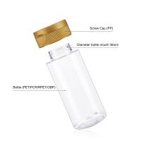 China 200ml PET Food Grade Empty Honey Jars Plastic Bottles with Yellow Flip Cap Lids for sale