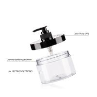 China 300ml 10 OZ Plastic Wide Mouth Jars Soap Dispenser Jars PET Hand Soap Bottle for sale