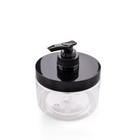 China 300ml 10 OZ Plastic Wide Mouth Jars Soap Dispenser Jars PET Hand Soap Bottle for sale