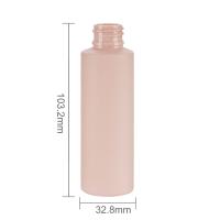 China 60ml 2 Oz Pink Soft Touch Lotion Bottle Matte Finish With Clear Over Cap for sale