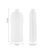 China 350ml HDPE Flip Cap Shampoo Bottle Upside Down Oval Squeeze Container for sale