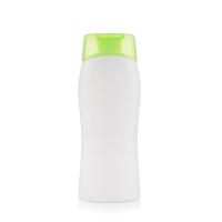 China 350ml HDPE Flip Cap Shampoo Bottle Upside Down Oval Squeeze Container for sale